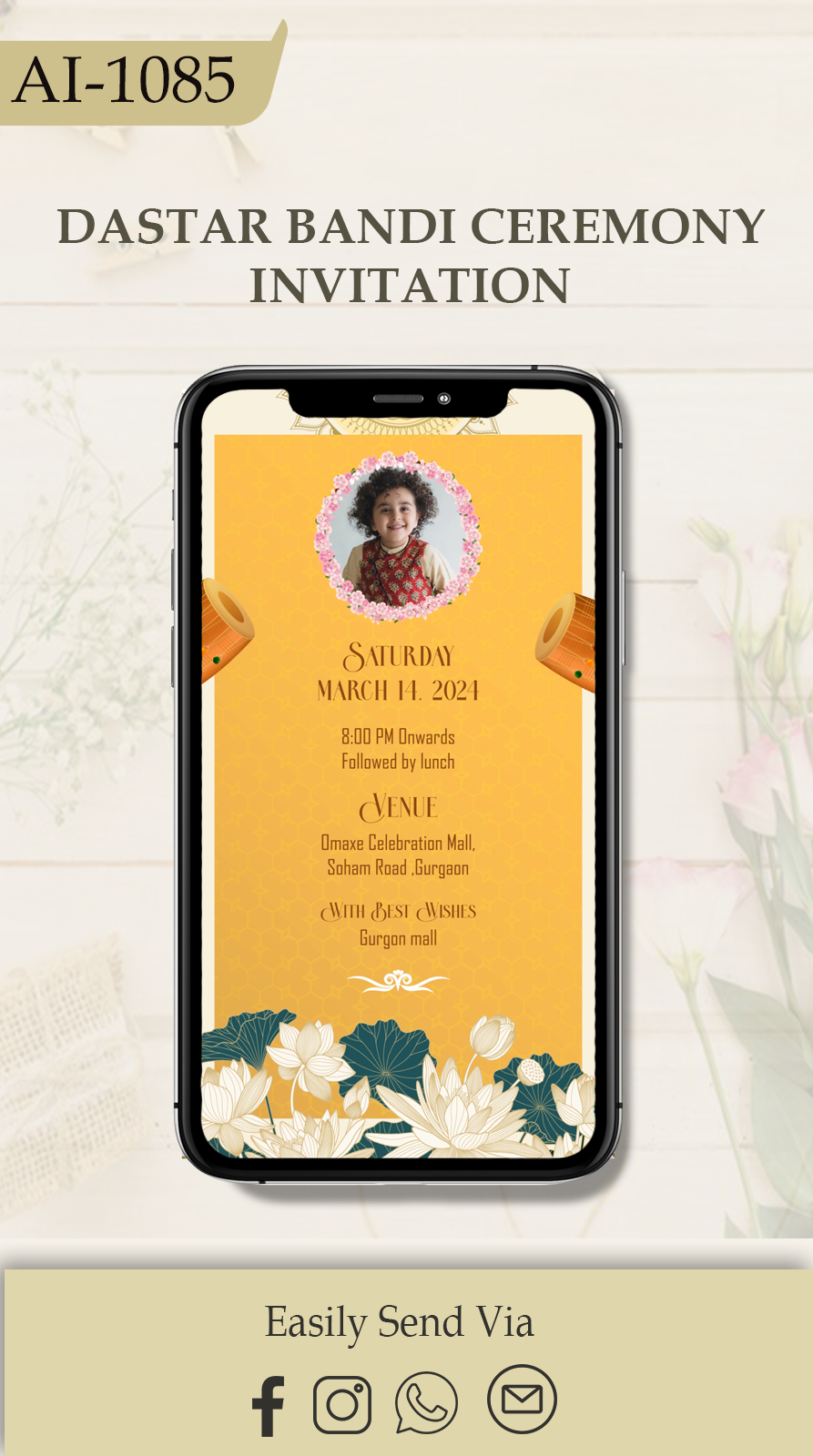 Dastar Bandi Ceremony Invitation Video Templates