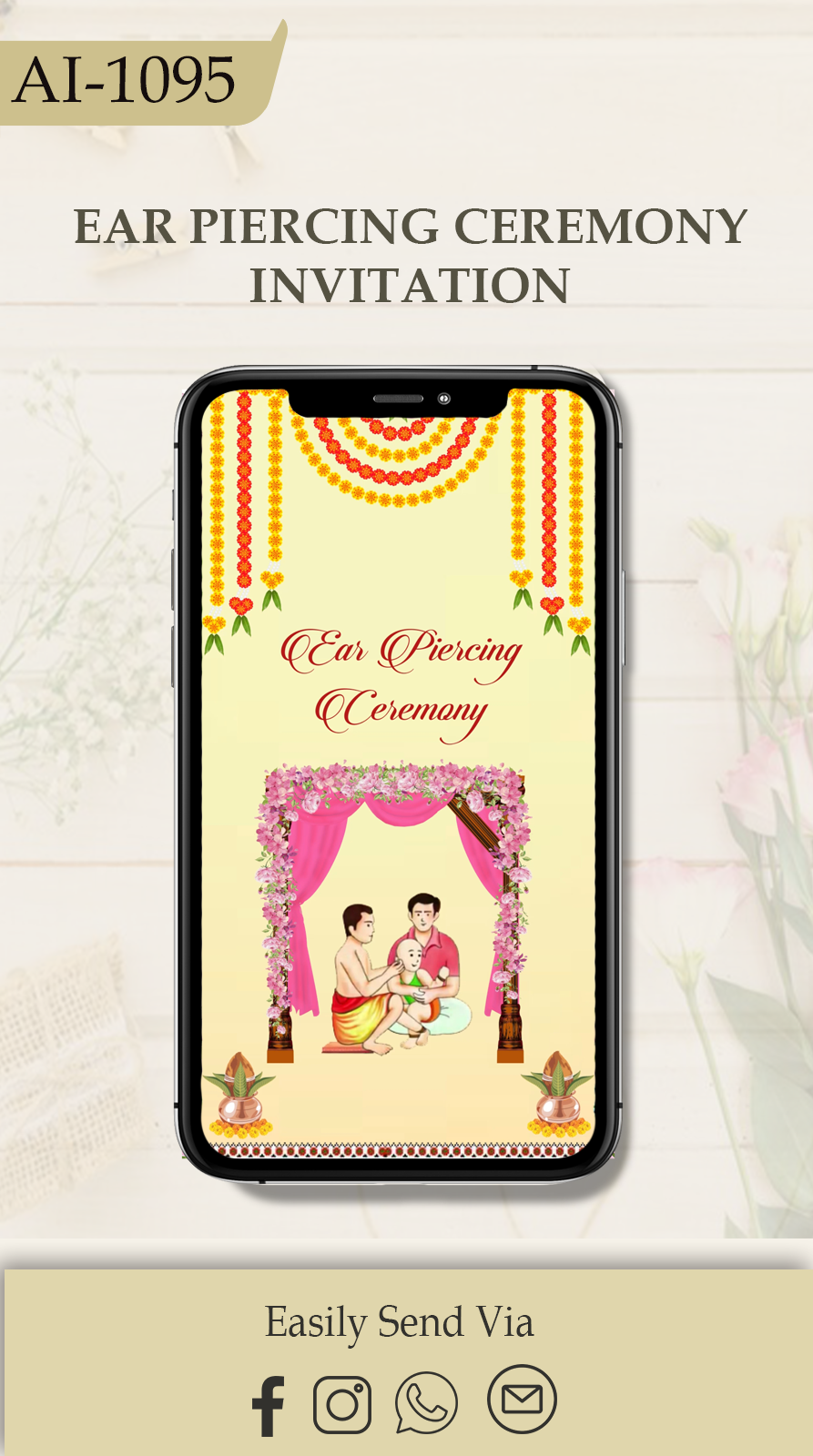 Ear Piercing Ceremony Invitation Video Template