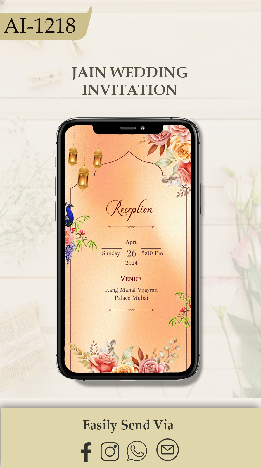 Jain Wedding Invitation Video Templates