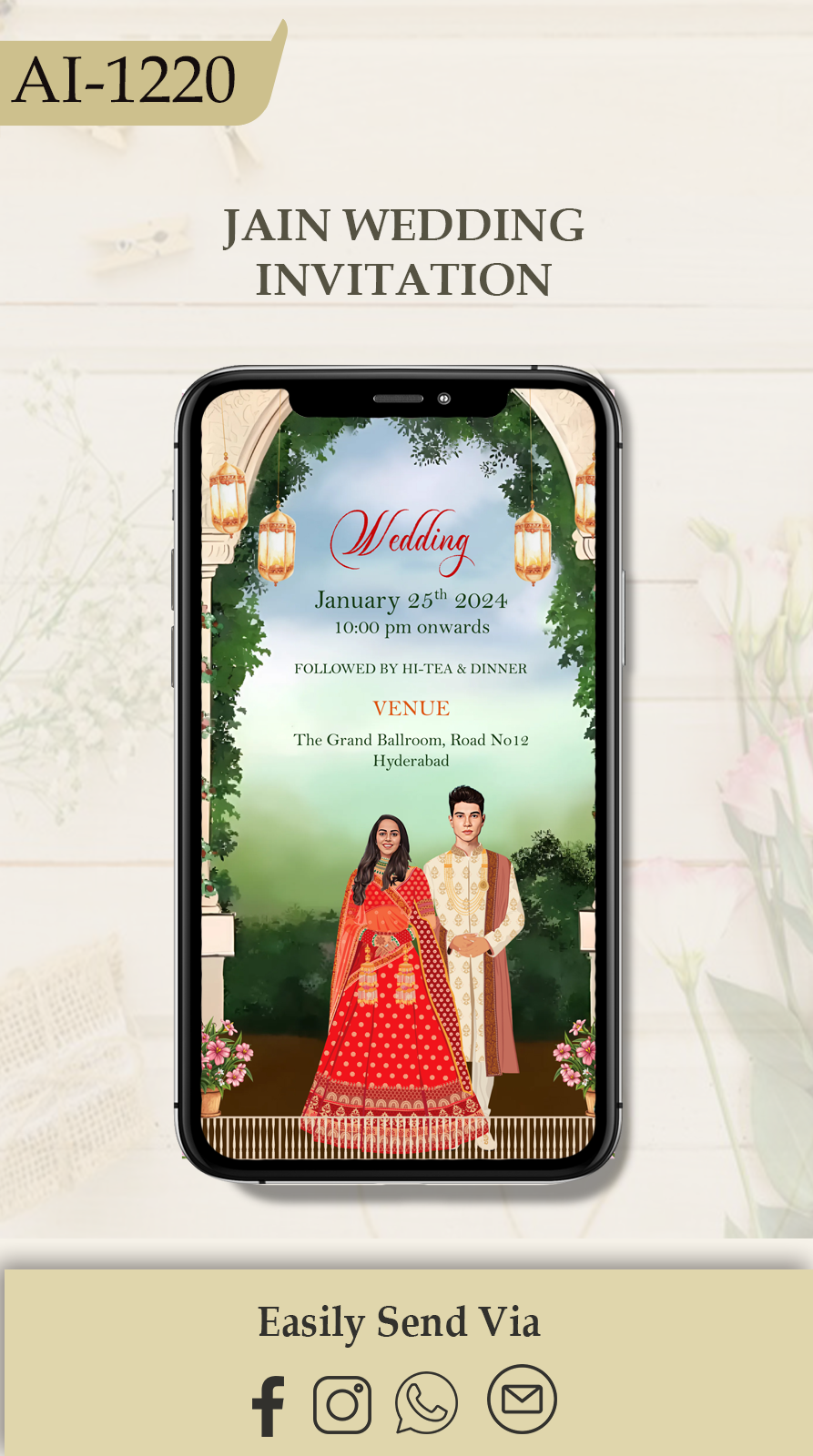 Jain Wedding Invitation Video Templates