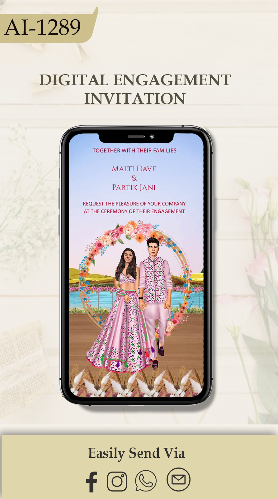 Engagement & Ring Ceremony Video Invitation Templates