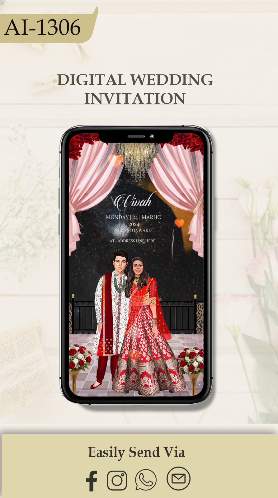 Digital Wedding Video Invitation Templates
