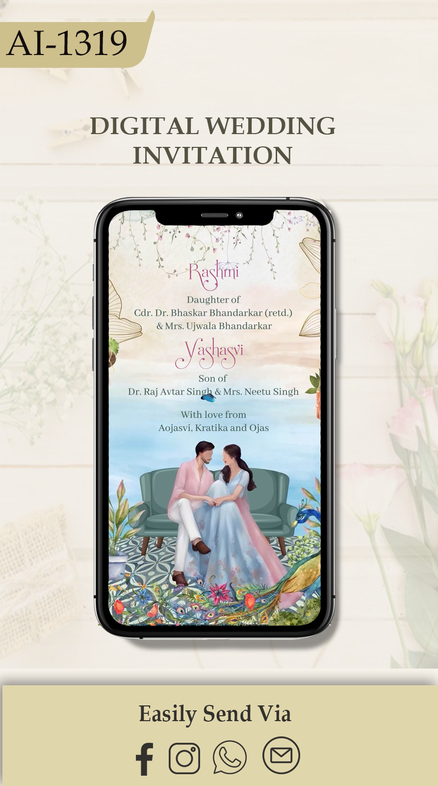 Mobile wedding invitation templates | Beachweddingtips.com