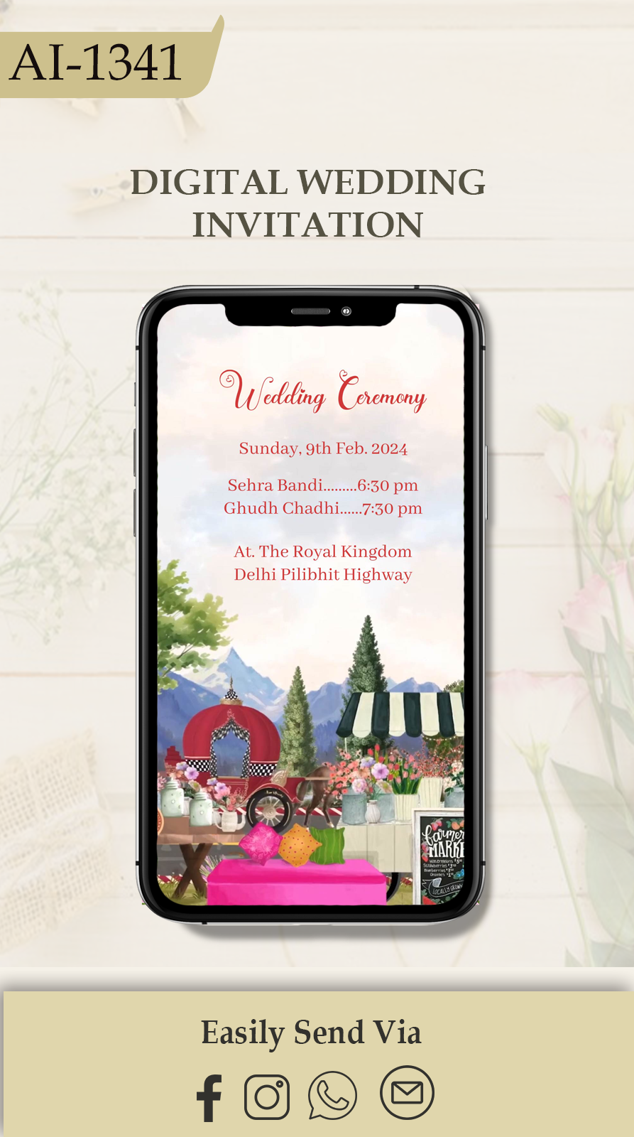 Digital Wedding Video Invitation Templates
